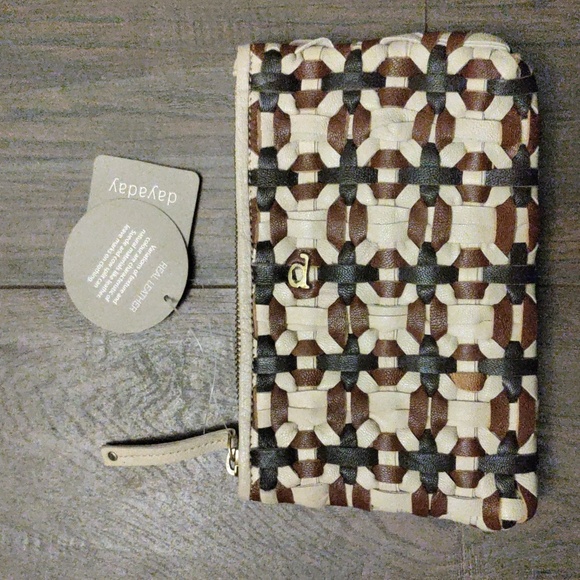 Dayaday | Bags | Dayaday Woven Leather Clutch | Poshmark